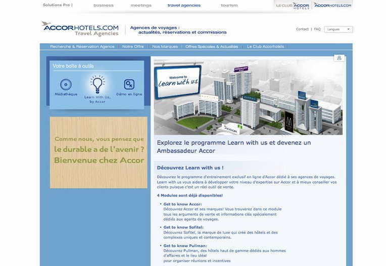 Accor : MGallery enrichit son e-learning - Tour Hebdo