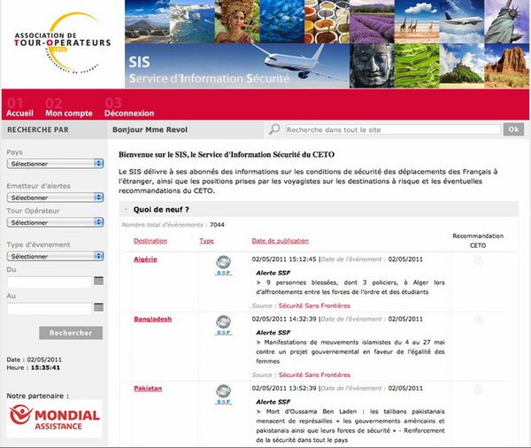 Sécurité : le Ceto ouvre son site Web - Tour Hebdo