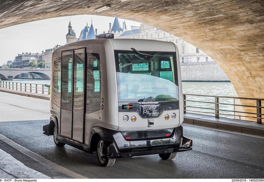 Essai d'un véhicule autonome par la RATP - Bus & Car