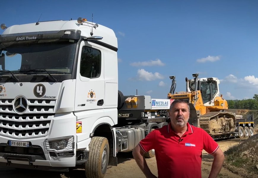 Vidéo : Essai d'un camion Mercedes Arocs 3363 exceptionnel - FranceRoutes