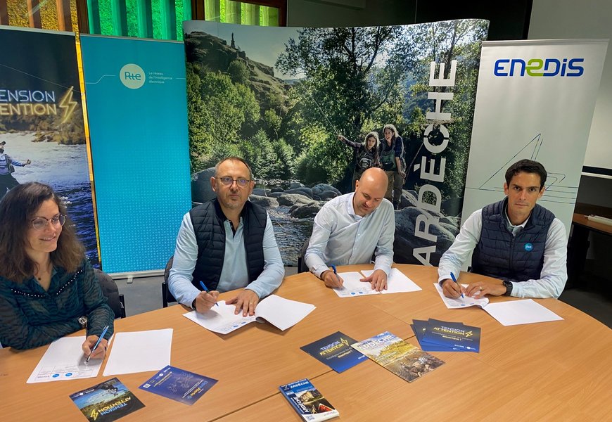 Ardèche : la fédération de pêche, Enedis et RTE s'engagent pour la ... Ardèche : la fédération de pêche, Enedis et RTE s'engagent pour la ...