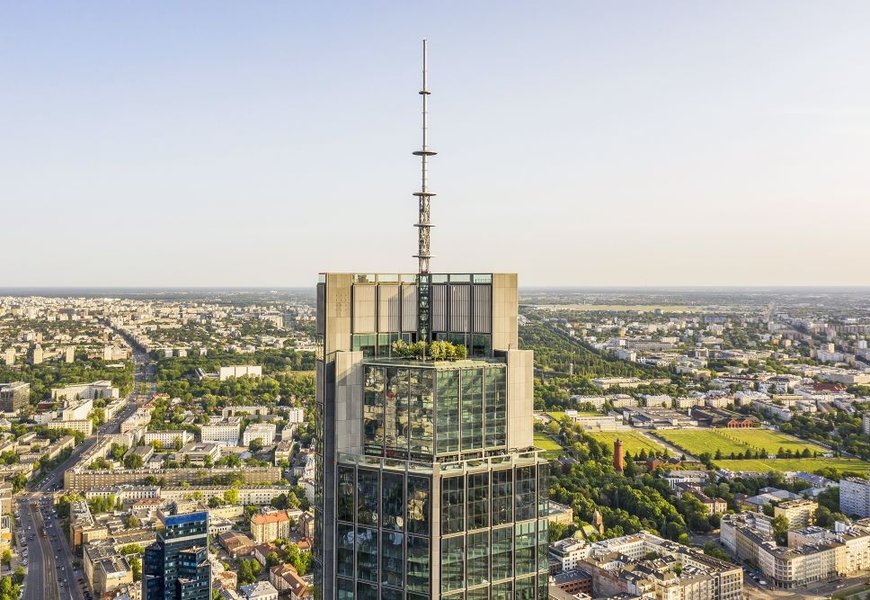 Ouverture touristique du sommet de la Varso Tower de Varsovie, le plus ...
