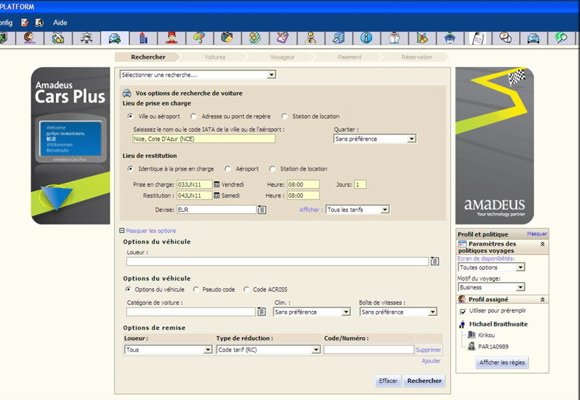 Amadeus lance une nouvelle version de Cars Plus - Tour Hebdo